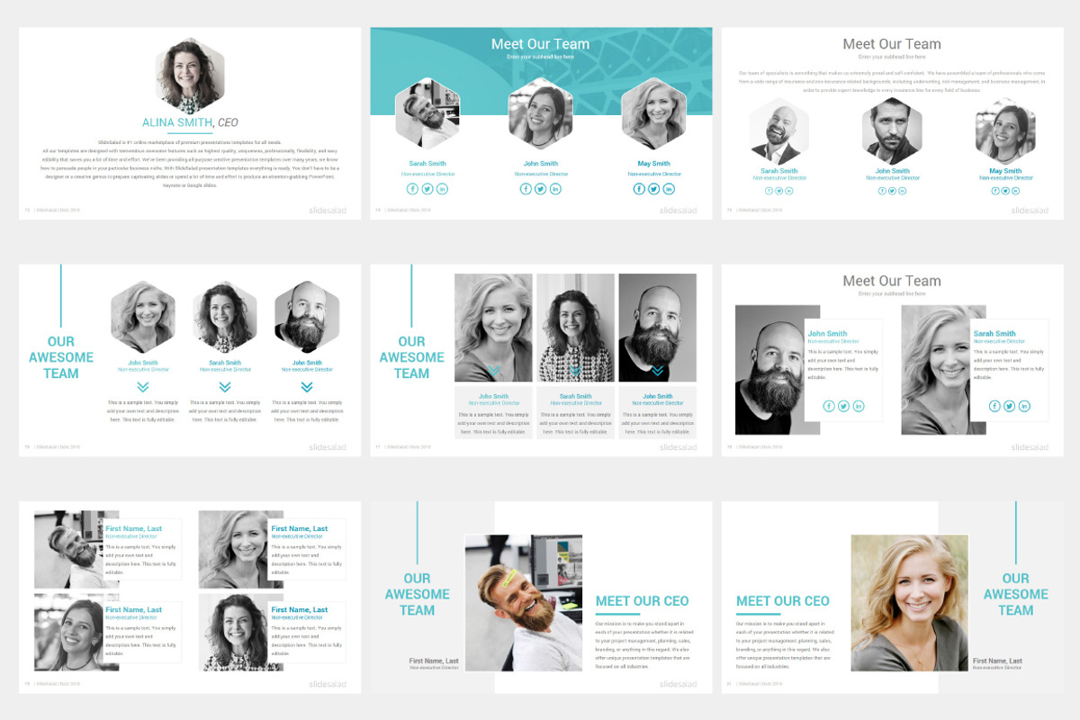 Clean Multi PowerPoint Template, a Presentation Template by SlideSalad