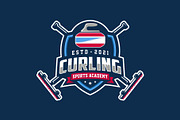 Curling Club Emblem Logo Design, a Branding & Logo Template by swarnstudio