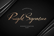 Right Signature Classic Handwritten, a Script Font by UICreative