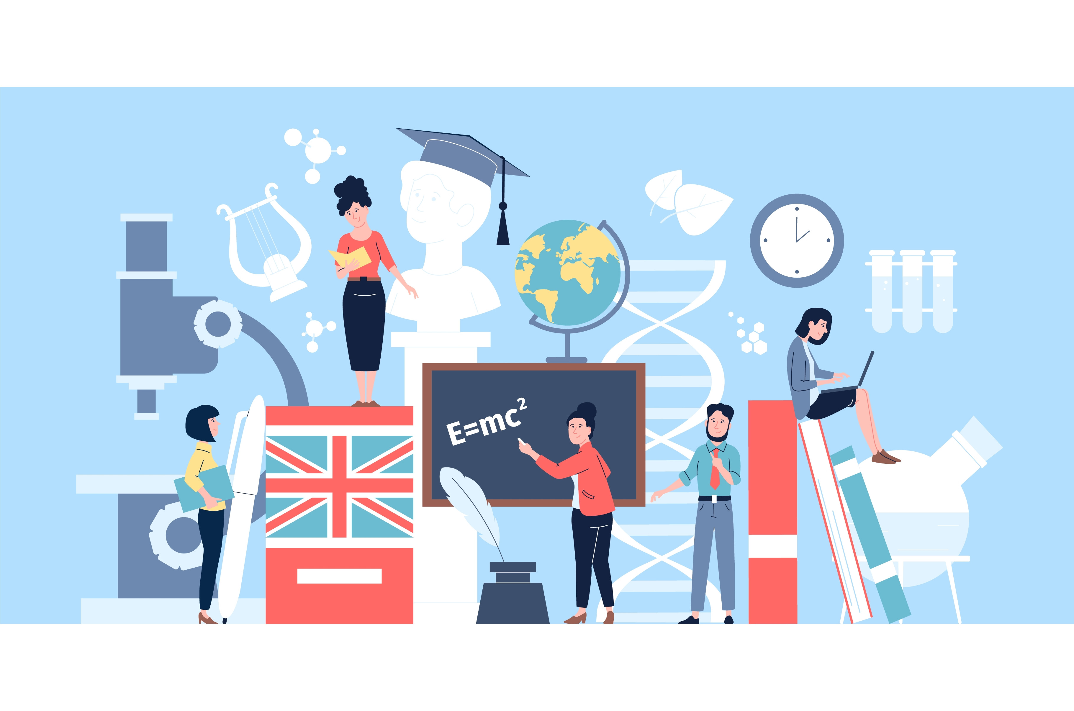 Teachers professors scene. Science | Graphics ~ Creative Market