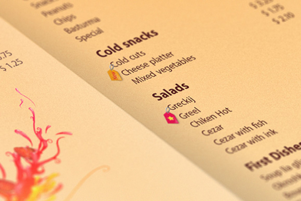 Universal Club Menu Template, a Flyer Template by ItemBridge