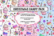Christmas Candy Print Pack | Graphic Patterns ~ Creative Market