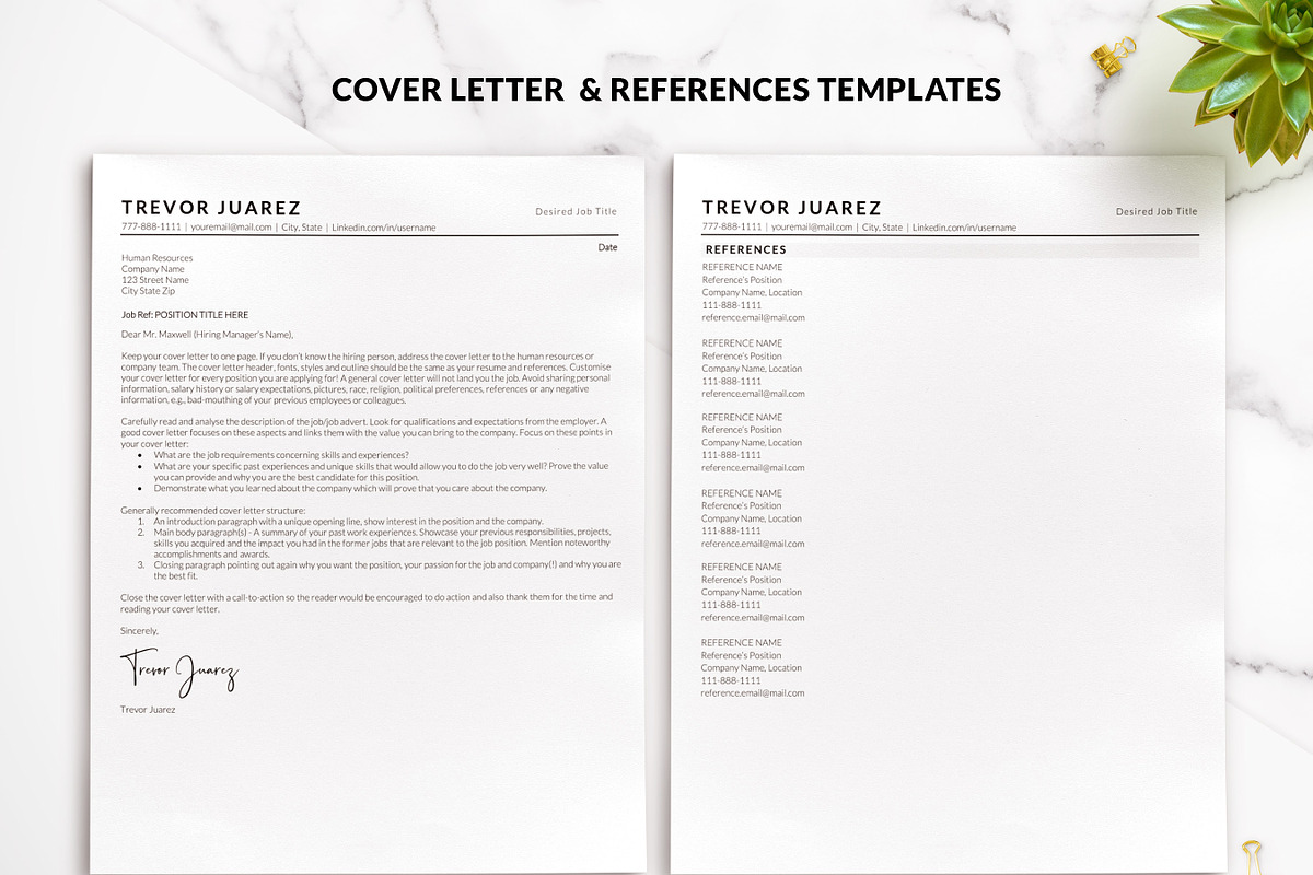 Classic ATS Resume Template Word/Mac
