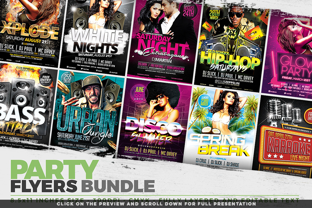 100+ Flyers Bundle + Covers, a Flyer Template by Graphicdome