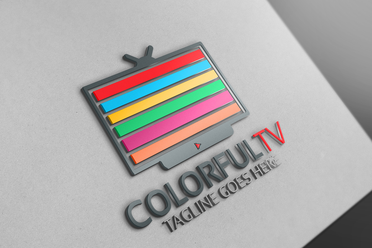 Colorful Tv Logo, a Branding & Logo Template by Josuf Media