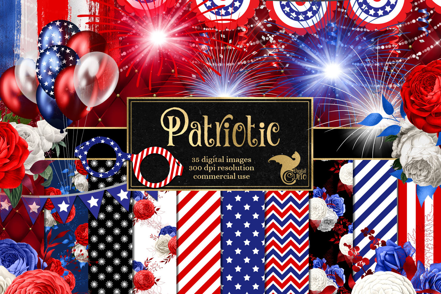 Patriotic Graphics, an Illustration by Digital Curio