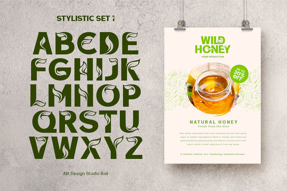 Grow West Nature Typeface, a Sans Serif Font by alit design