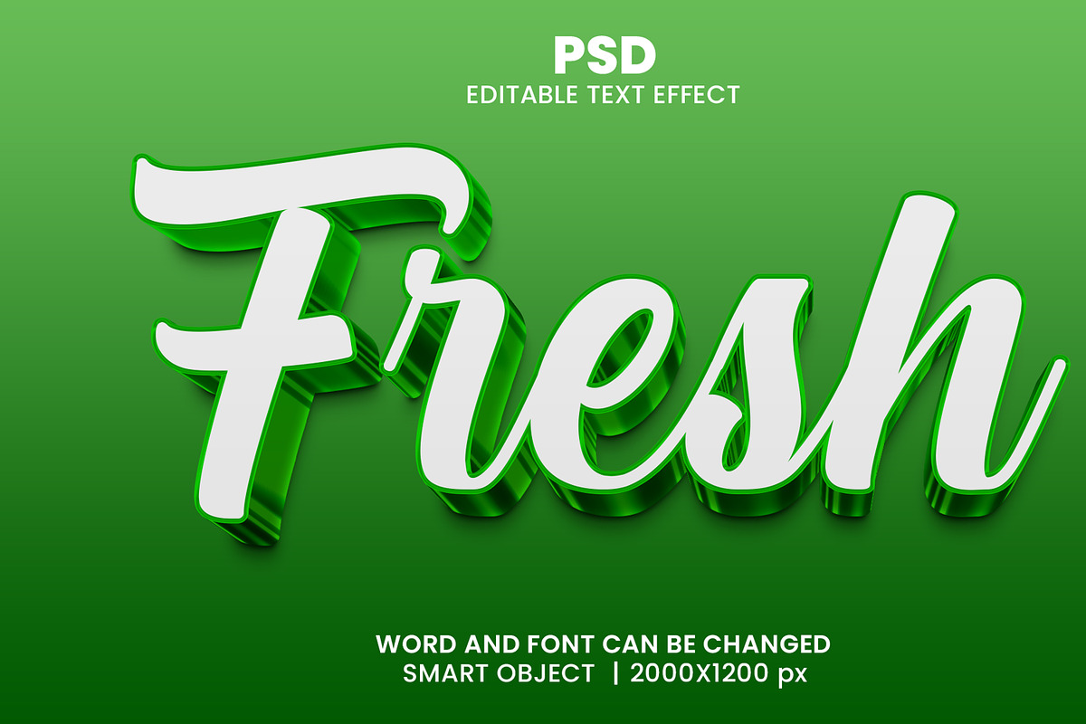 Modern 3d Text Effect Bundle PSD, a Layer Style Add-On by bdrobin