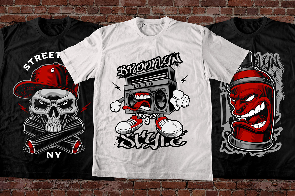 100 T-shirt Designs Bundle, an Illustration by Harry Kasyanov