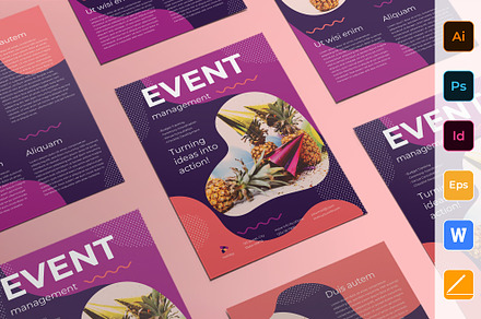 Event Management Poster, a Flyer Template by TemplatesNow!