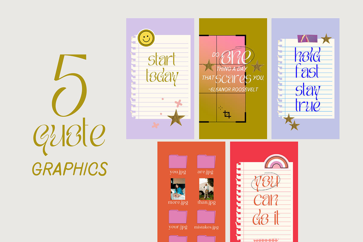 Gen Z Aesthetic Canva Templates