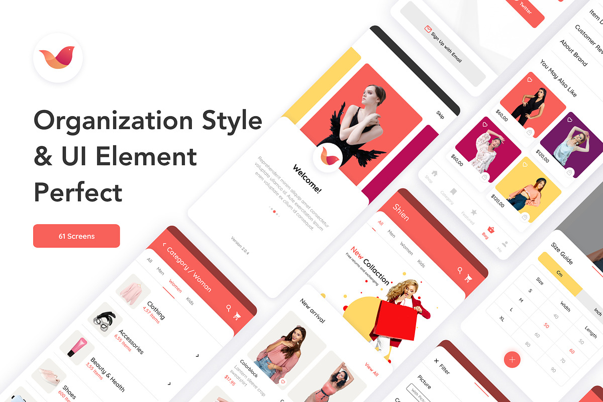 Shien E-commerce UI Kit, an App Template by marwa_elgendy