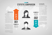 Stat Comparison Infographic, a Templates & Theme by h.utomo