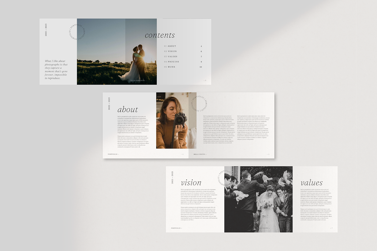 Photography Portfolio Template Canva, a Marketing Template by ...