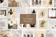 Instagram Minimalist Square Canva, a Social Media Template by Authentic ...