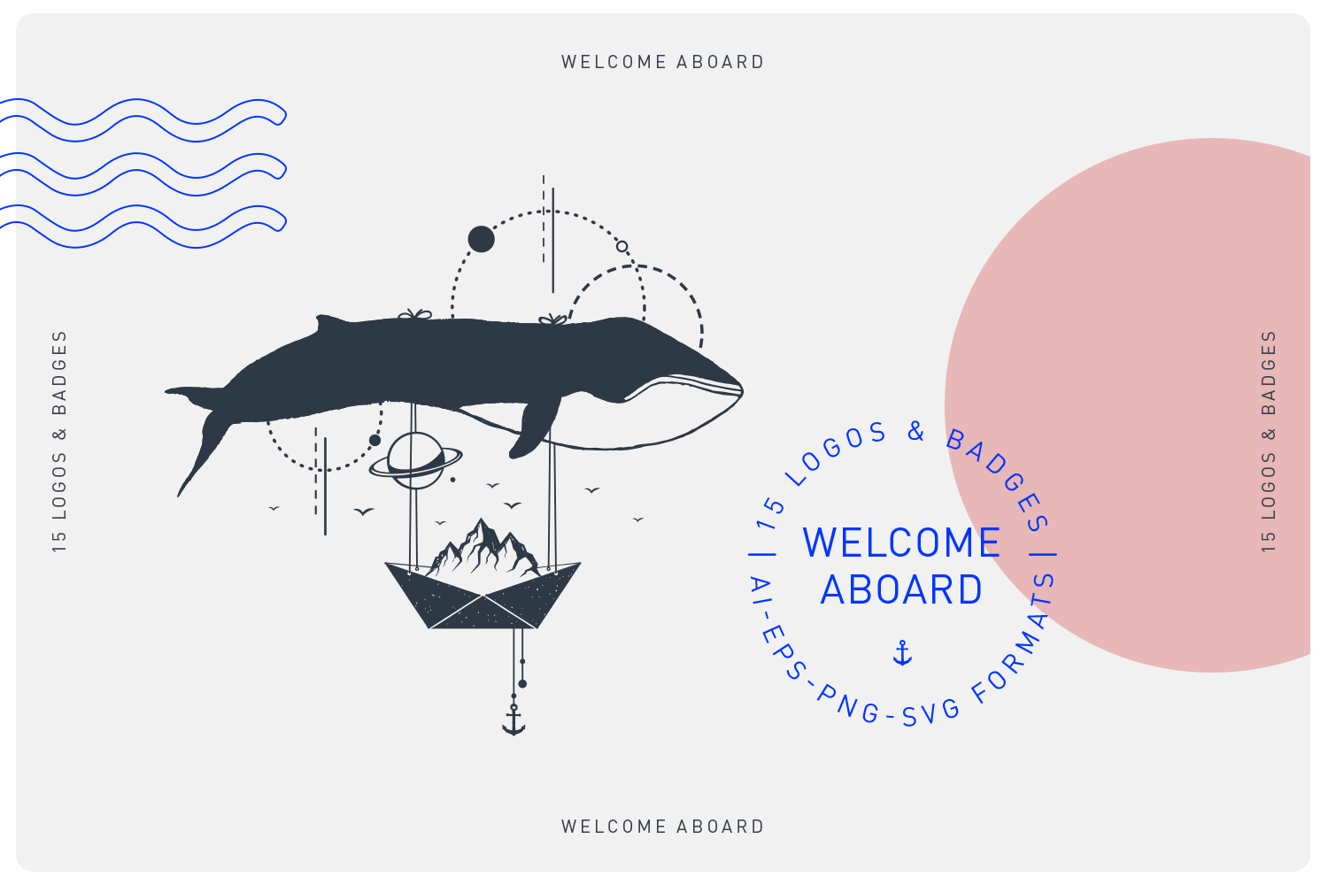 Welcome Aboard. 15 Logos & Badges, a Branding & Logo Template by Cosmic ...