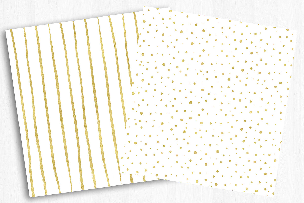 Gold Digital Paper, Gold Background, a Pattern Graphic by BonaDesigns