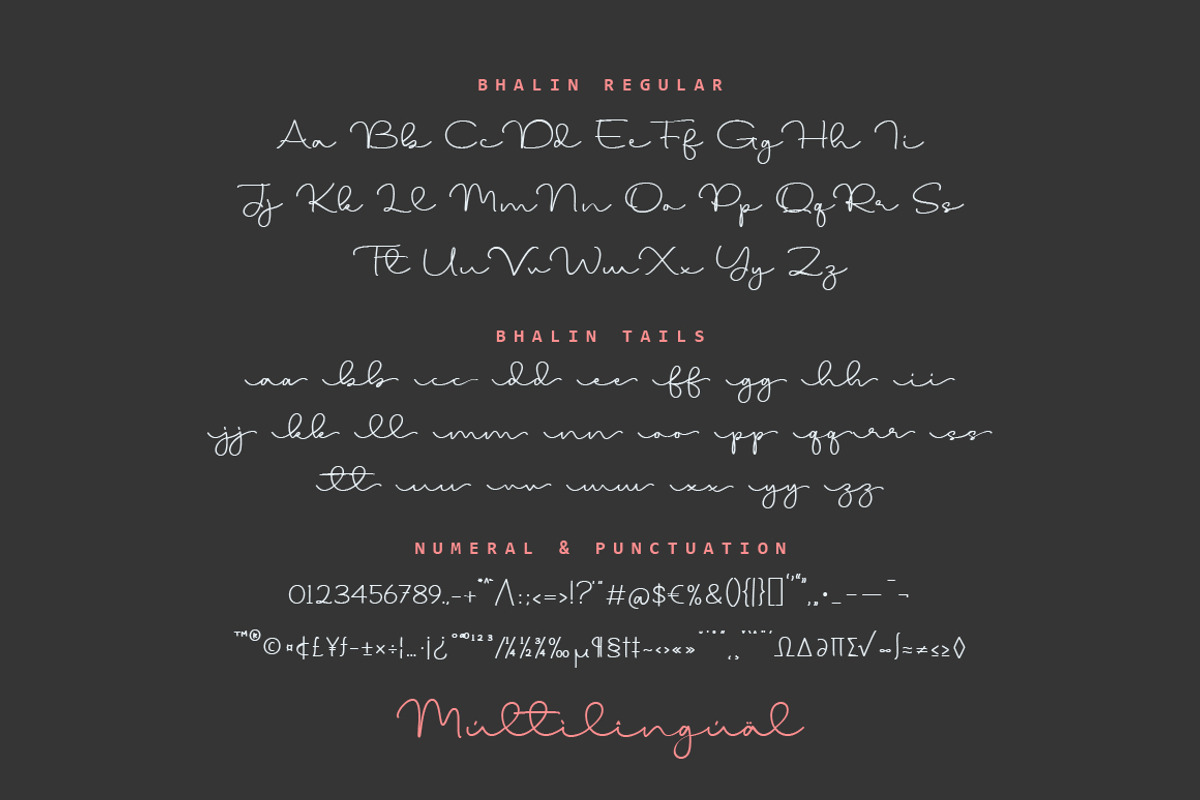 Bhalin - Monoline Handwritten Script
