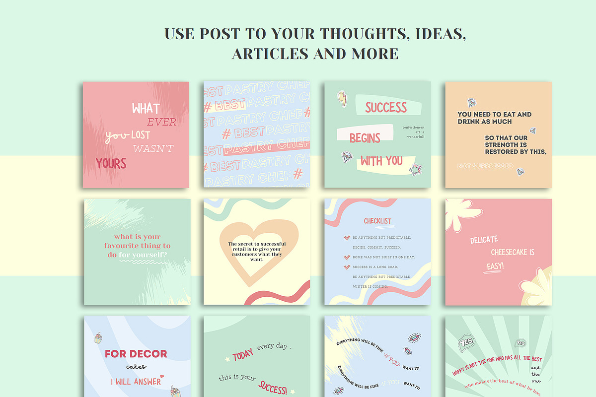 100 InstaTemplates for chef | CANVA, a Social Media Template by Lafnaeri