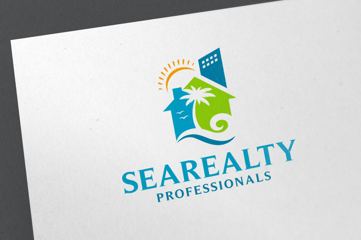 Sea Realty Logo, a Branding & Logo Template by emotions76 | Creative Market