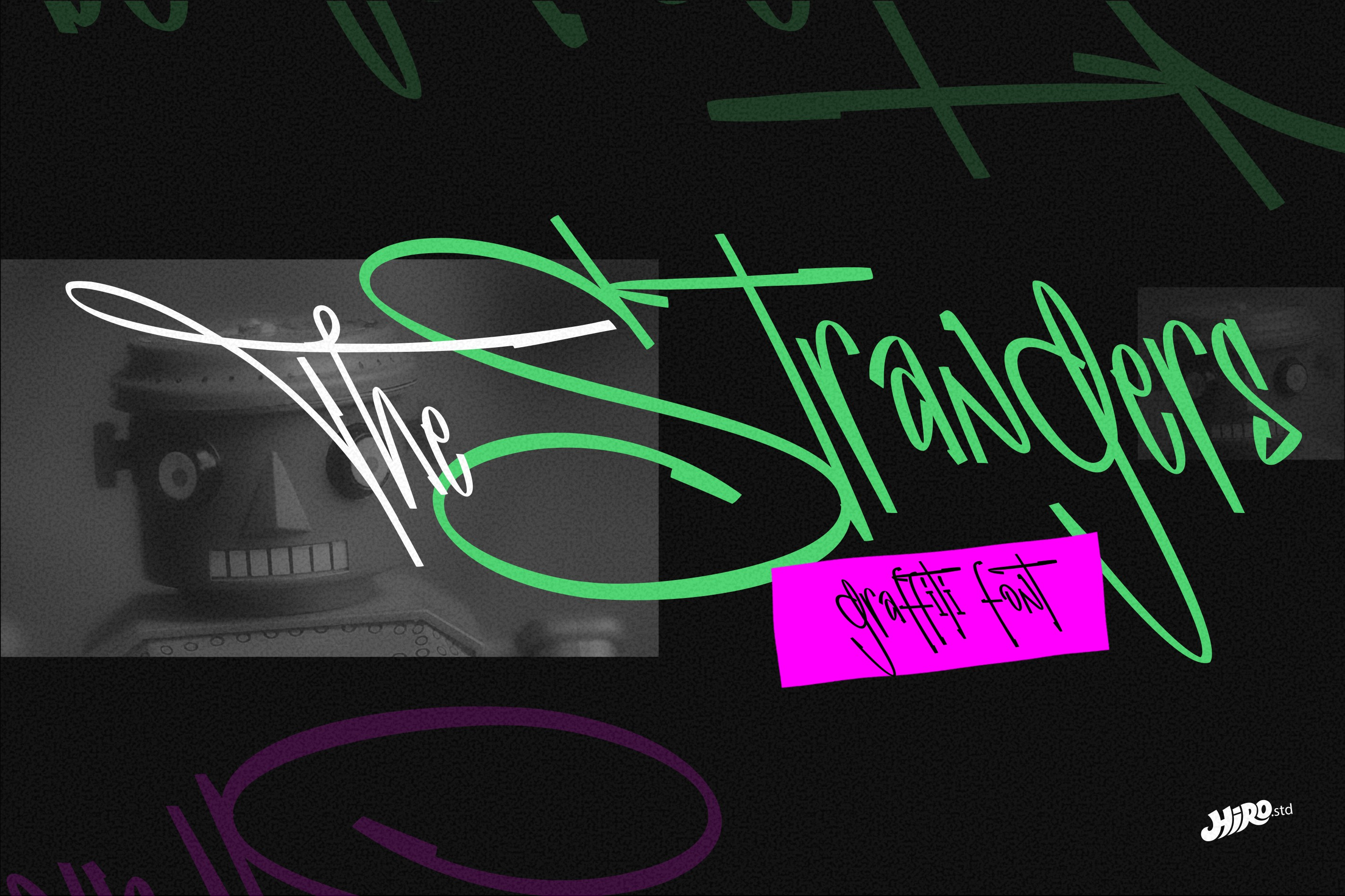 The Strangers - Graffiti Font, a Script Font by HIRO.std