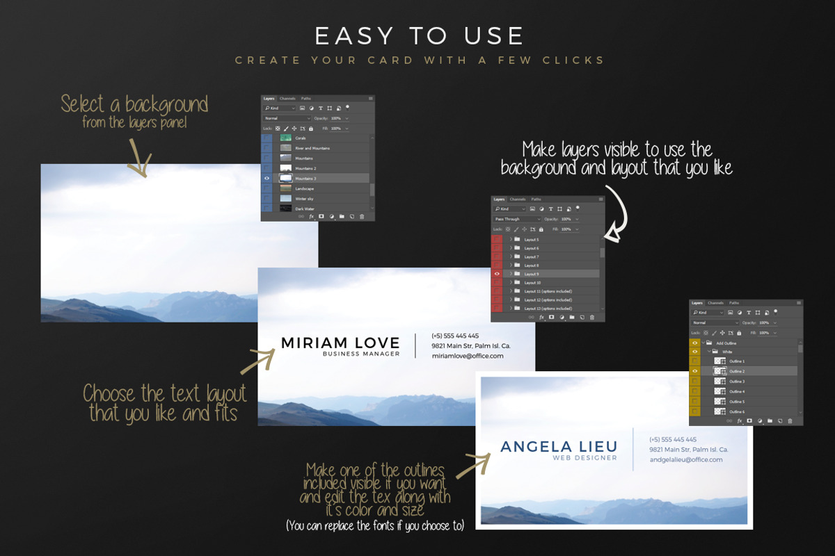 Business Card Creation Kit, a Business Card Template by Graphicdome