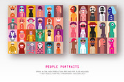 Set of People Portraits, a Person Illustration by danjazzia
