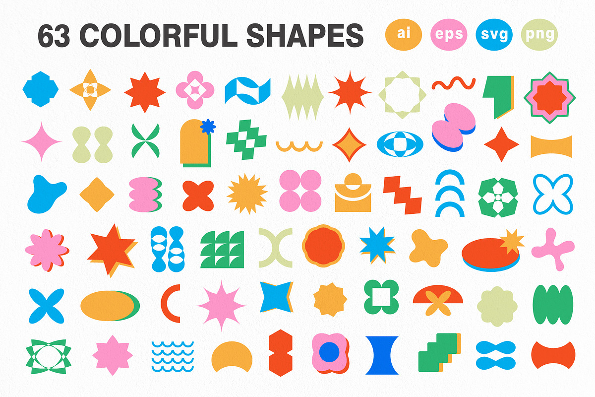 170 Retro Shapes Atelier, an Object Graphic by Katrinelly