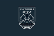Adventure Line Art Logo Badge, a Branding & Logo Template by ...