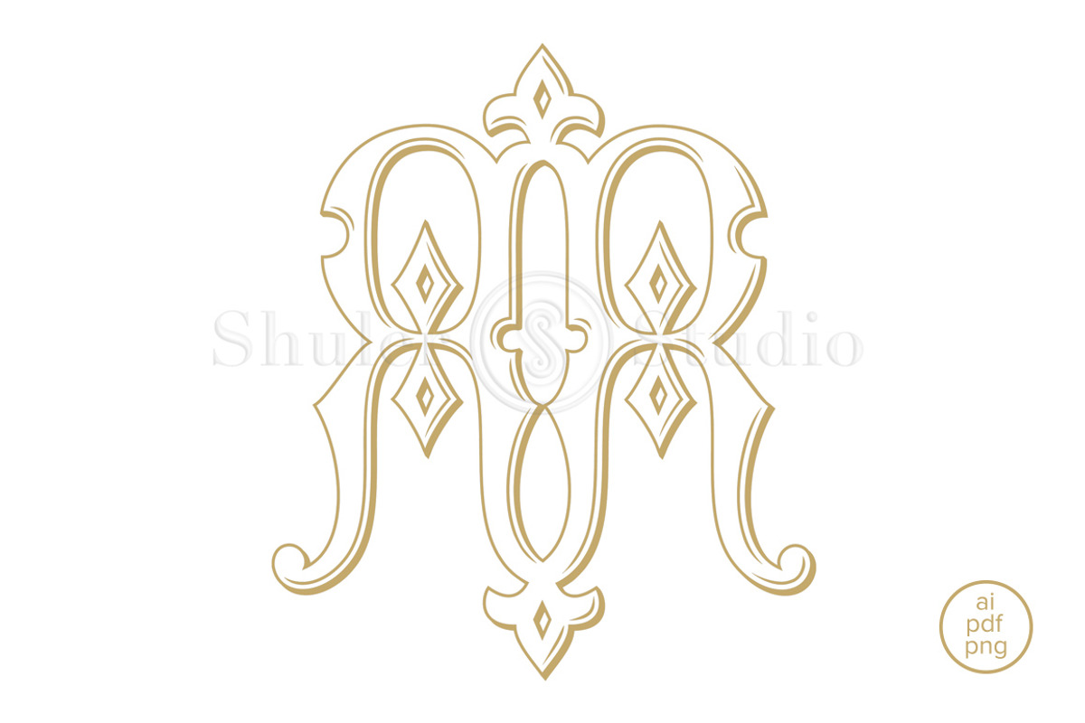 RR Monogram, a Branding & Logo Template by Shuler Studio