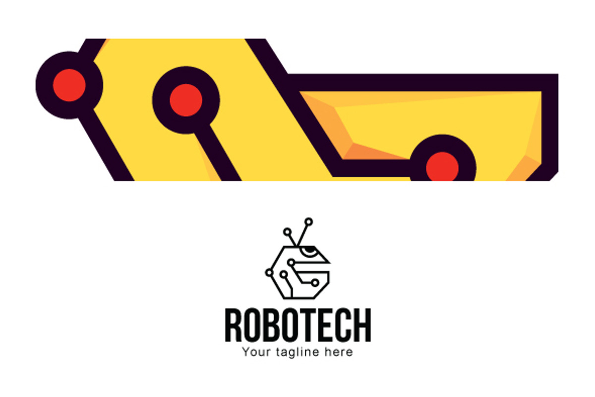 Robo Tech Logo, a Branding & Logo Template by VecRas