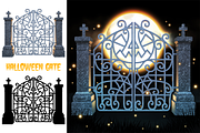 Halloween Gate 3D Render, a Seasonal Illustration by pixaroma