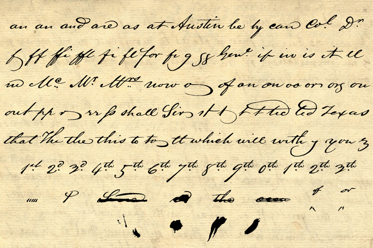 Lamar Pen, a vintage cursive font