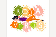 Rotavirus symptoms image, a Healthcare Illustration by Anna's Shop
