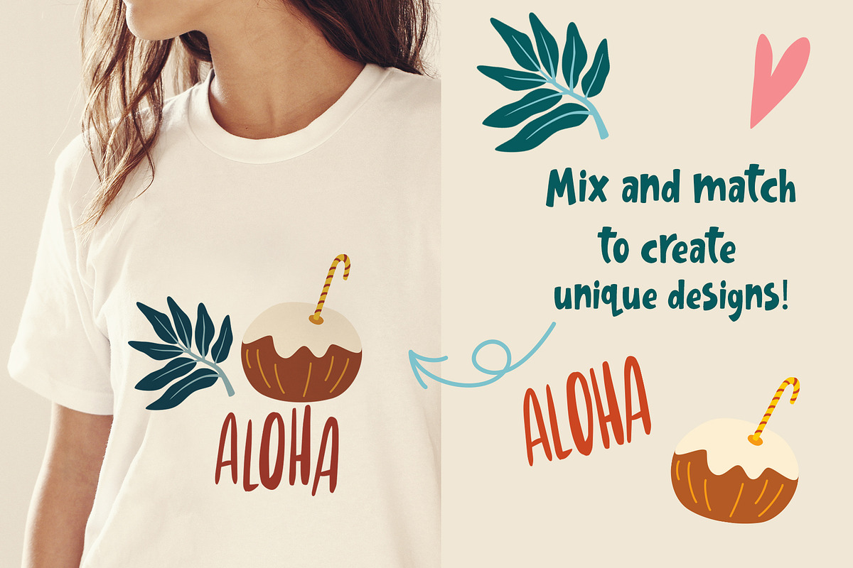 Summer objects. Beach elements | Creative Market