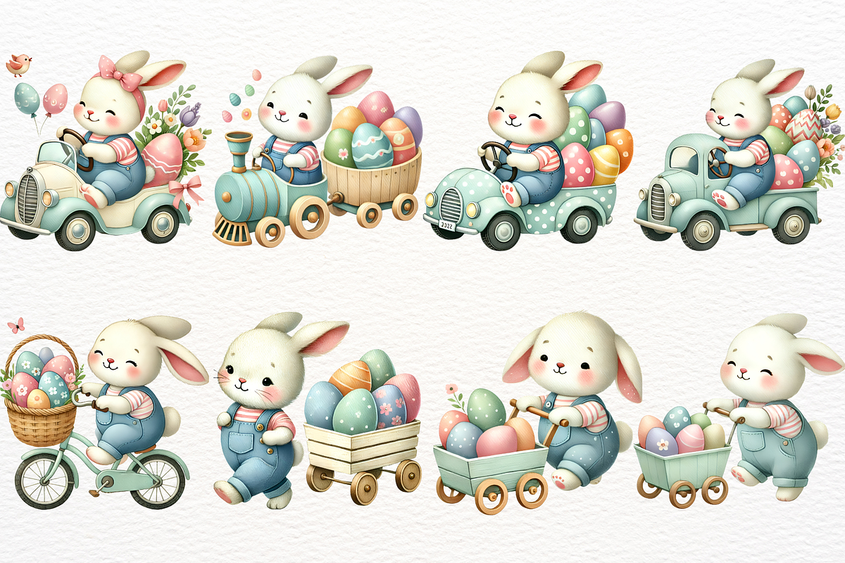 Nursery Easter Bunny PNG Clipart, an Animal Illustration by ...