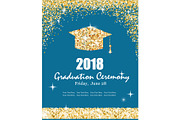 Class of 2018 graduation banner, an Education Illustration by Toltemara