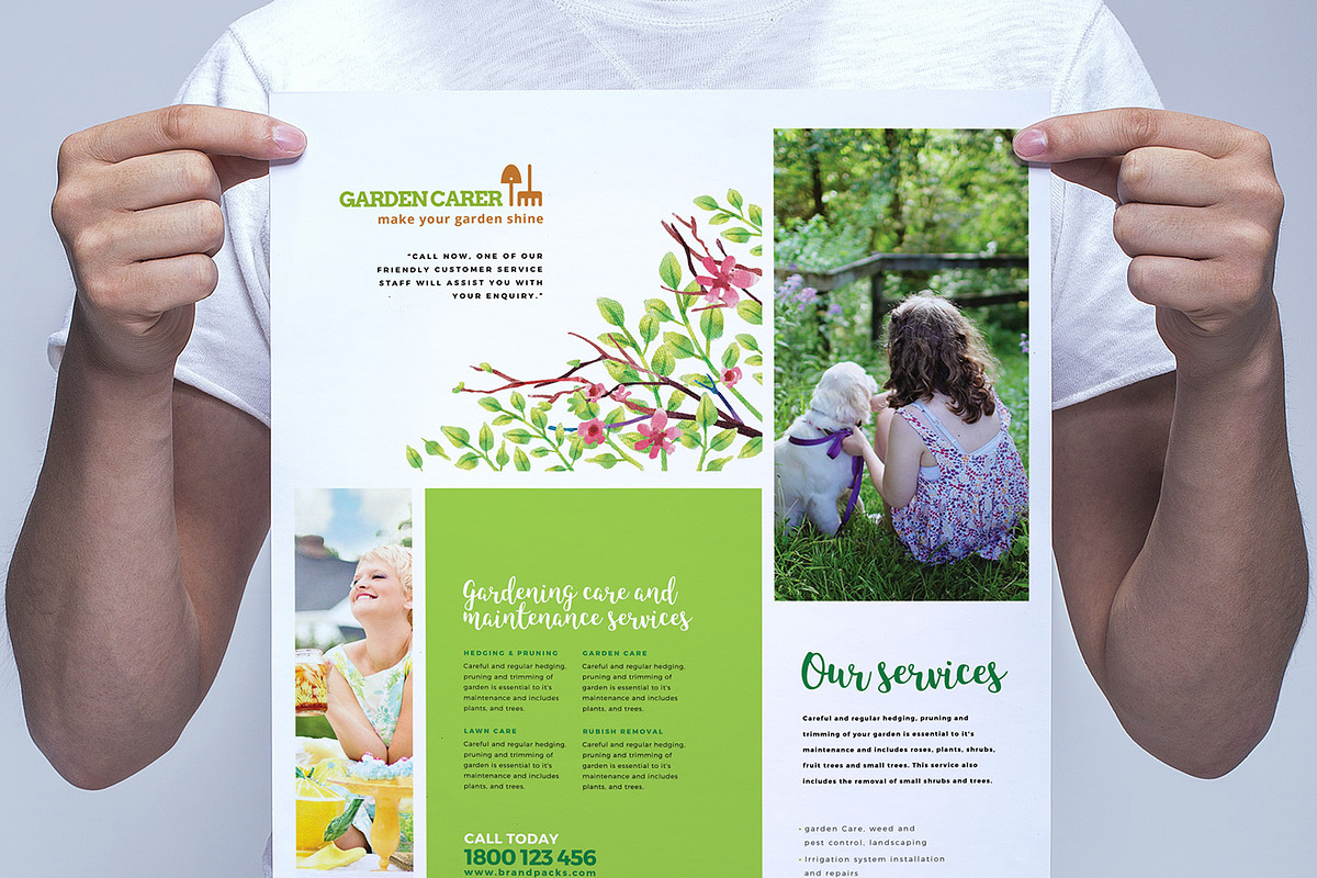 Garden Service Templates Pack, a Flyer Template by BrandPacks