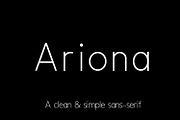Ariona, a Sans Serif Font by Kristy Hatswell