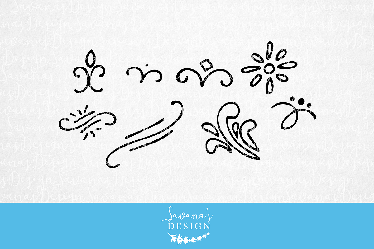 Design Elements Cut Files & Clipart, a Decorative Illustration by ...
