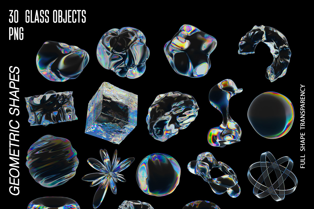 3D abstract dispersion glass, an Object Graphic by Polli Deeva ...