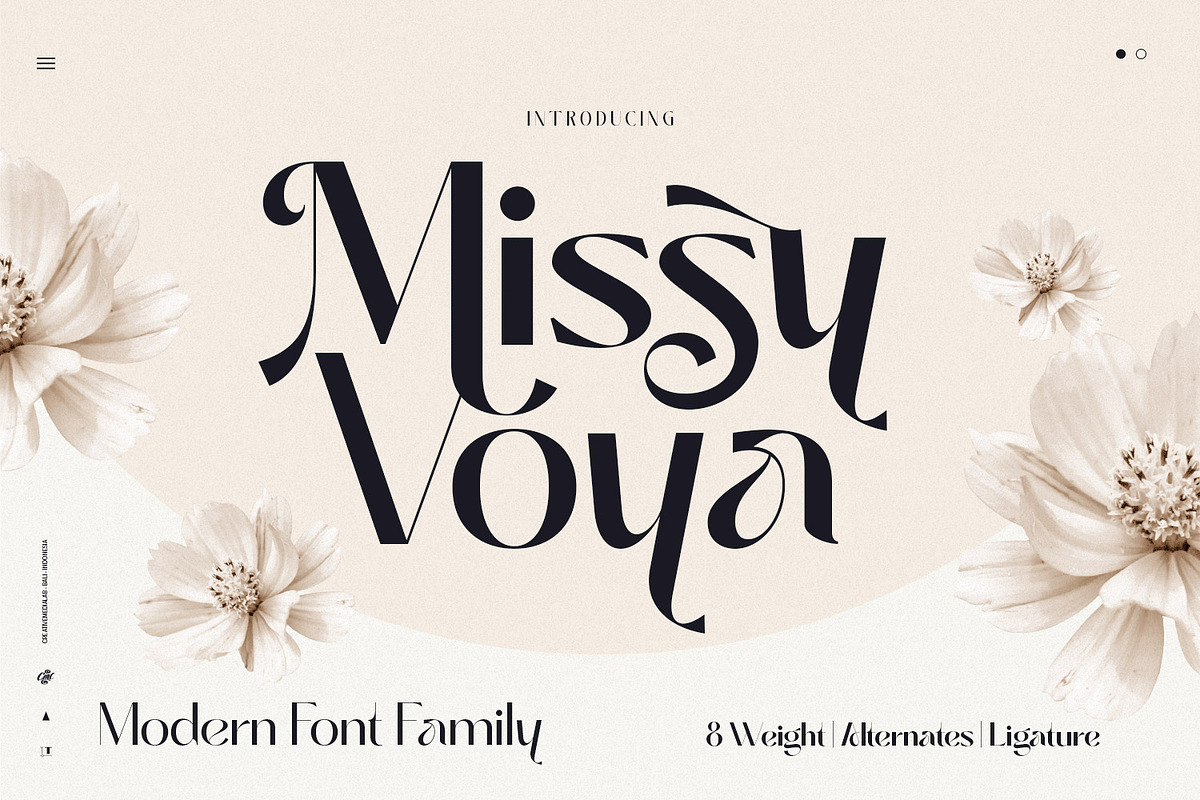Missy Voya - Modern font family, a Sans Serif Font by creativemedialab