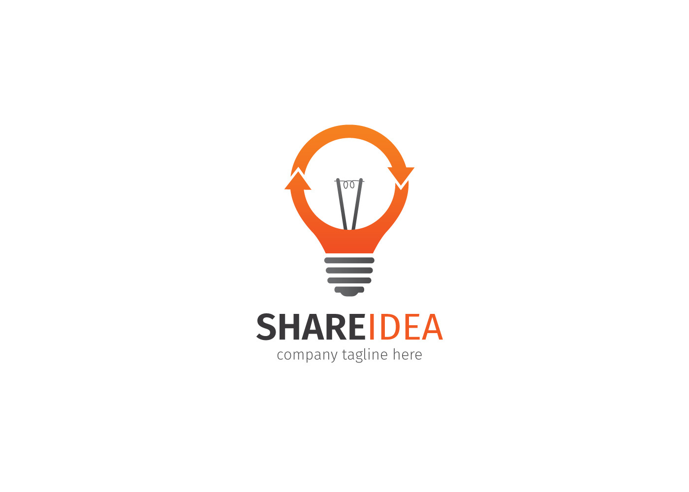 Share Idea Logo, a Branding & Logo Template by XpertgraphicD
