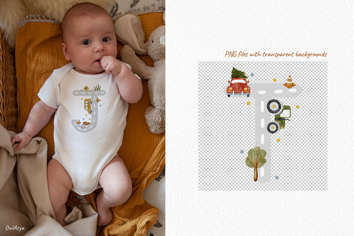 ABC transport alphabet, a Transportation Illustration by owlasya