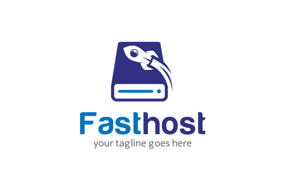 Fast Hosting Logo Design, a Branding & Logo Template by gunaonedesign