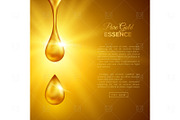 Golden drop | Healthcare Illustrations ~ Creative Market