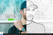 Sketch Photoshop Action bundle | Creative Market