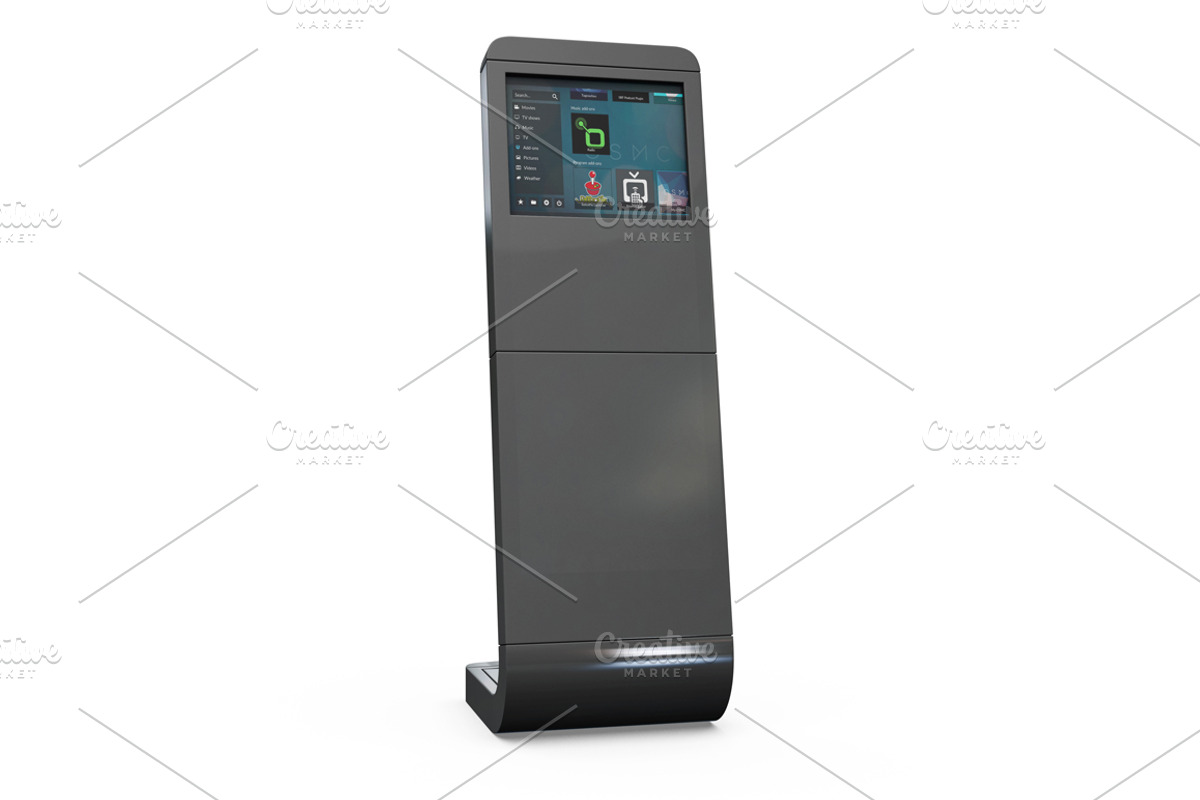 Kiosk Touch Screen Mockup, a Product Mockup by PixelMockup