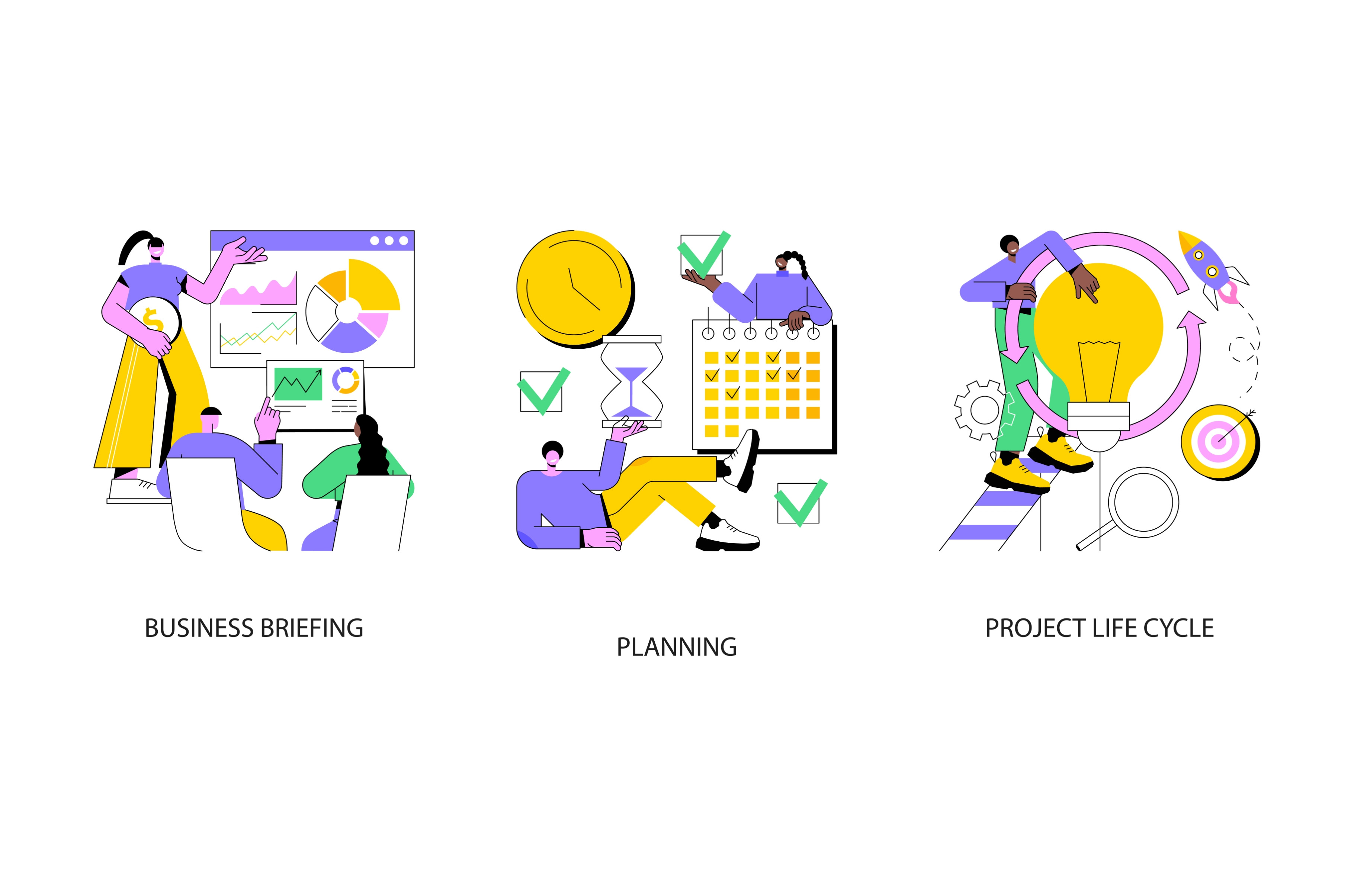 Project management abstract concept | Work Illustrations ~ Creative Market