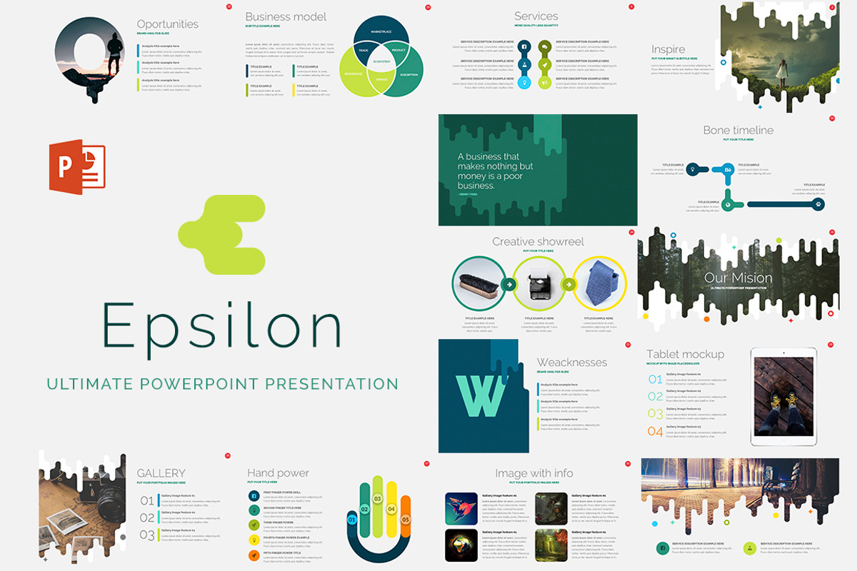 Epsilon | Powerpoint Template, a Presentation Template by Zacomic Studios